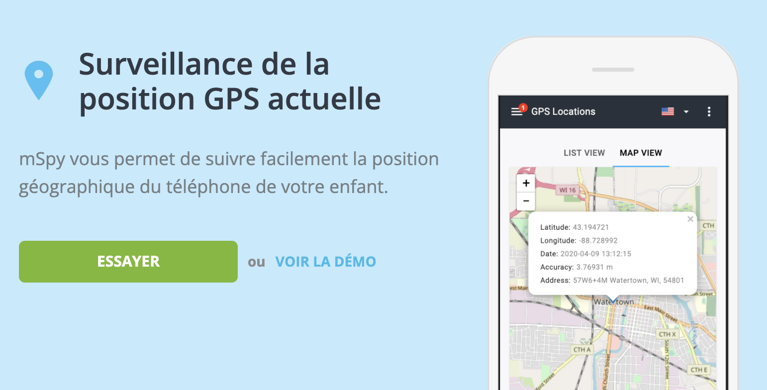 Comment localiser le portable de mon fils avec mSpy