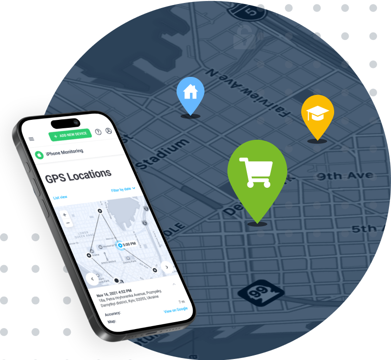 iPhone Tracker App - Track Someone's Location on iPhone with mSpy